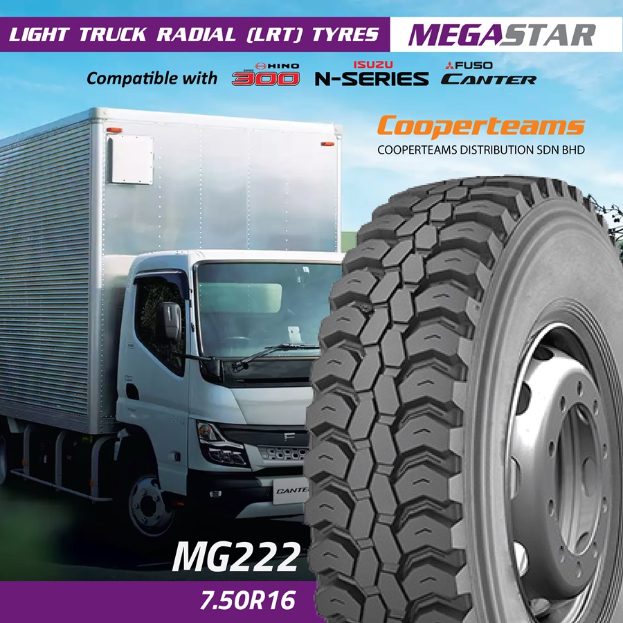 7.50 R16 Light Truck Radial Tyre|Megastar MG222|COOPERTEAMS